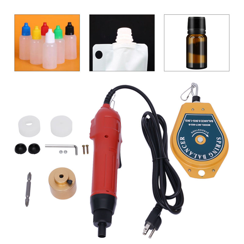 CNCEST Handheld Bottle Capper Electric Bottle Capping Machine Bottle Screwing Sealing Machine For 10 30mm Round Plastic Caps Wayfair